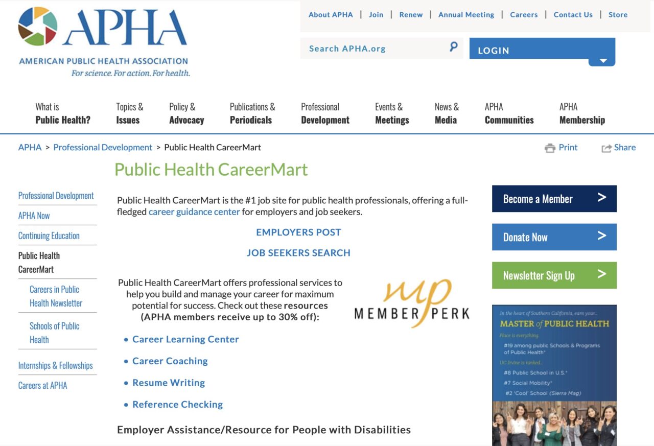 How to Get Your First Public Health Job - PHERN