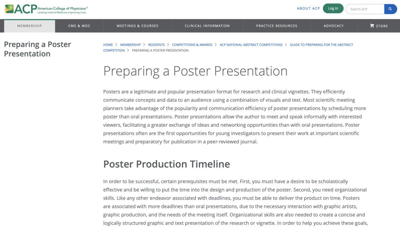 Preparing a Poster Presentation - PHERN