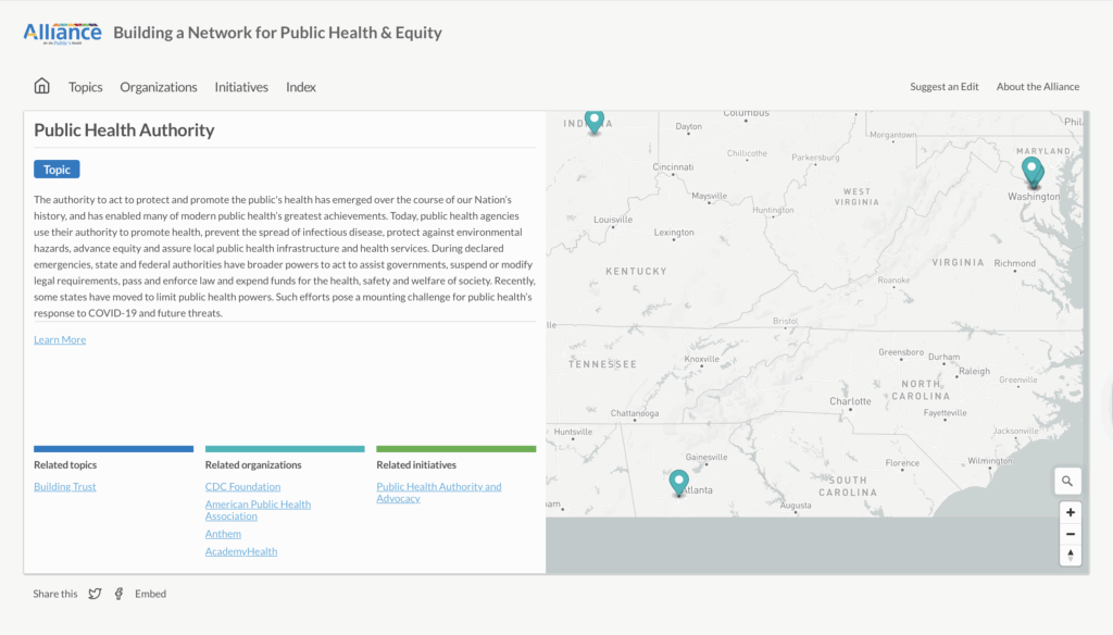 Building a Network for Public Health and Equity: Public Health ...